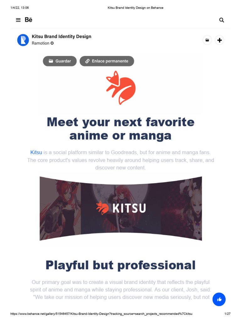 MODELO DE DISEÑO - Kitsu Brand Identity Design On Behance | PDF | Typefaces | Typography