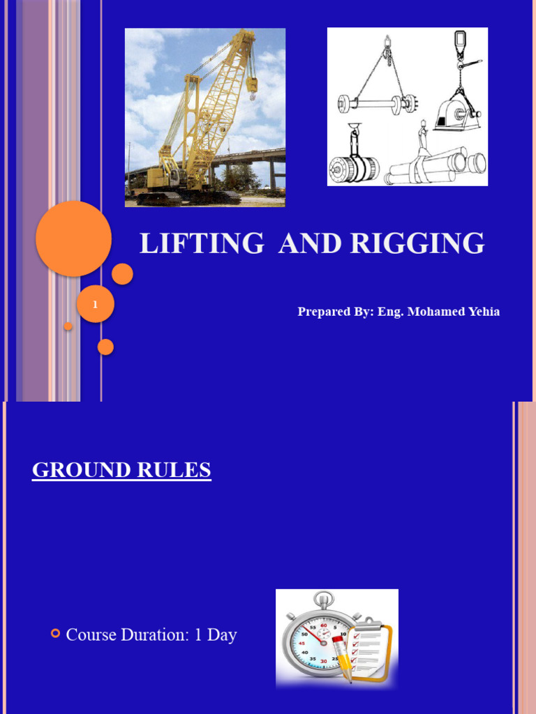Lifting and Rigging Course | Download Free PDF | Crane (Machine) | Manufactured Goods