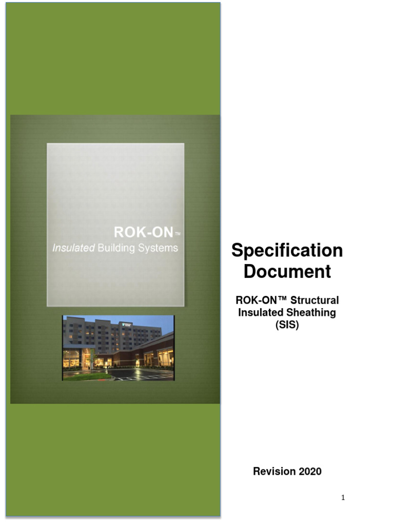 ROK-ON-SIS-Specification-Document-2020 | PDF | Framing (Construction ...