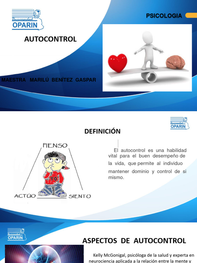 AUTOCONTROL | PDF | Mente | Sicología