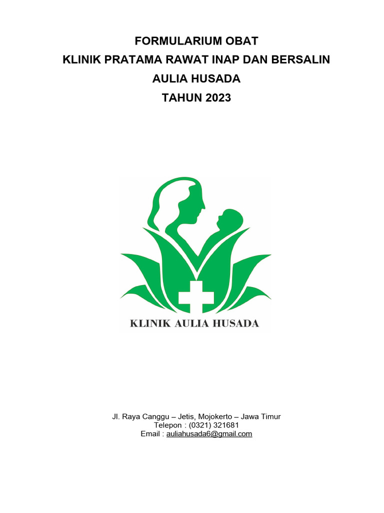 Formularium Obat Klinik + Cover | PDF | Kesehatan Holistik