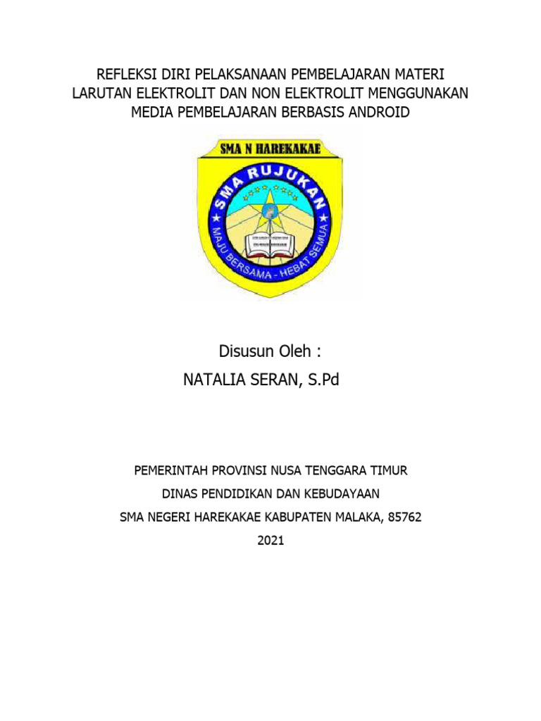 Refleksi Diri UKIN - Natalia Seran, S.PD | PDF