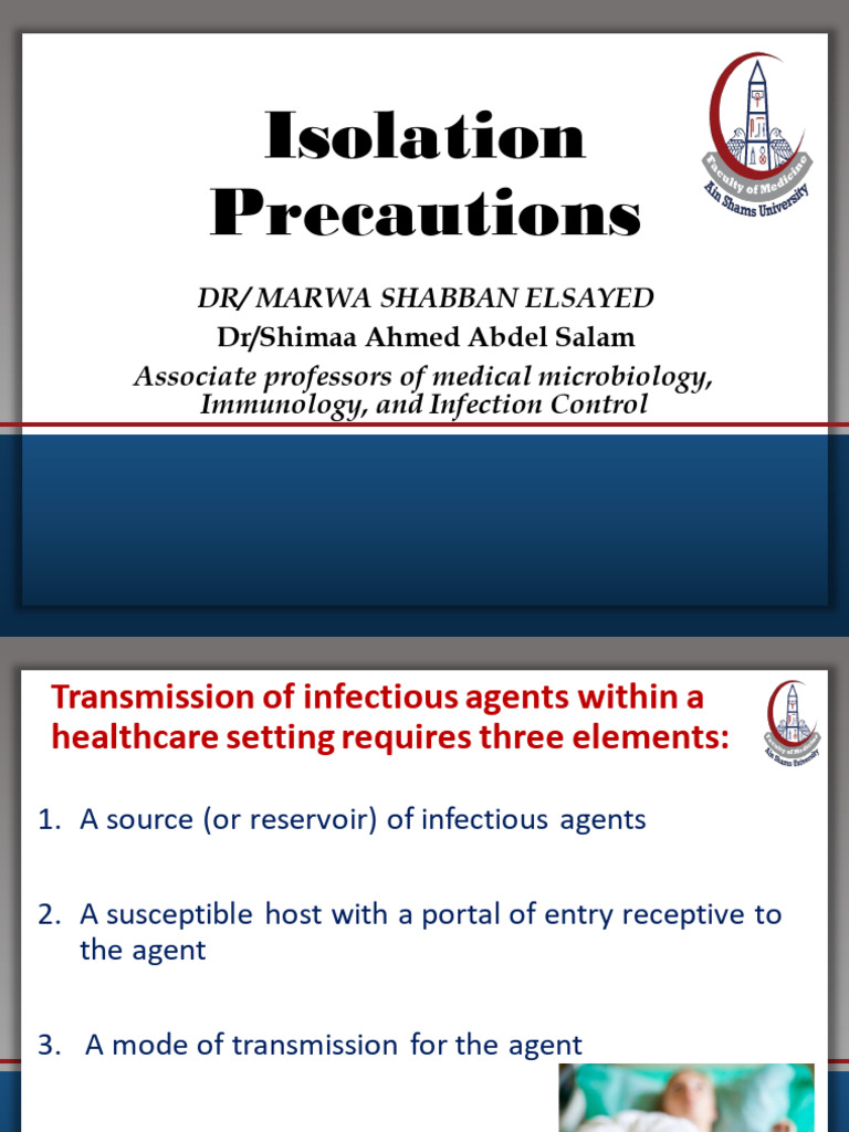 Isolation Precautions | PDF | Infection | Epidemiology