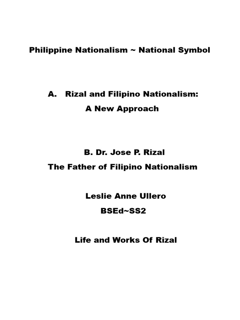 RIZAL | PDF | Philippines | Nationalism