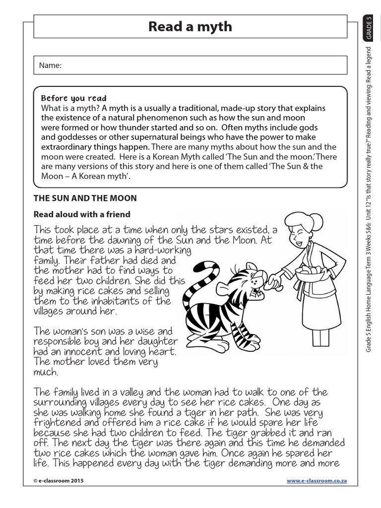 Myth: Sun and Moon | PDF