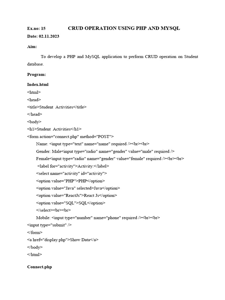 Crud | PDF | Databases | Database Index Crud | PDF | Databases | Database Index