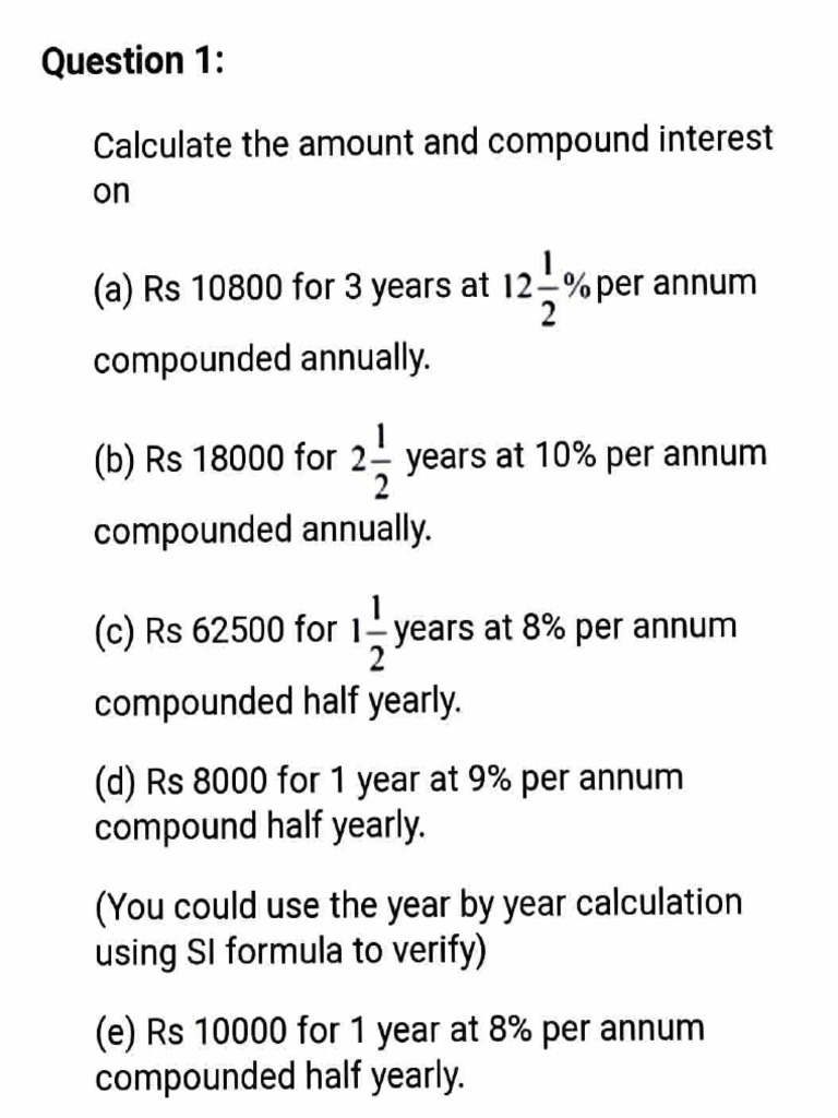 Compound Interest | PDF | Interest | Compound Interest