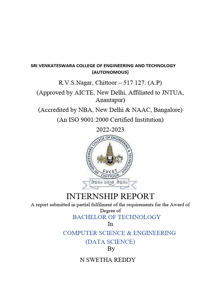 Internship Report | PDF