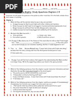 Freak The Mighty Chapter Questions | PDF