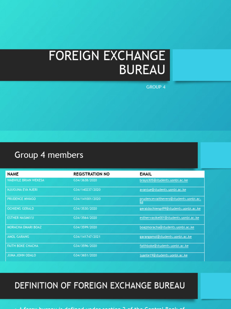 Foreign Exchange Bureau | PDF | Foreign Exchange Market | Banks