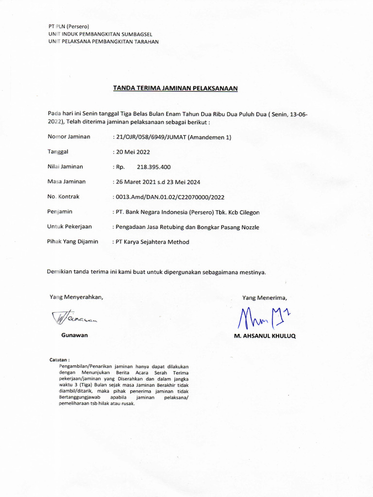 Jamlak Retubing 2021 AMD1 (Rev) | PDF