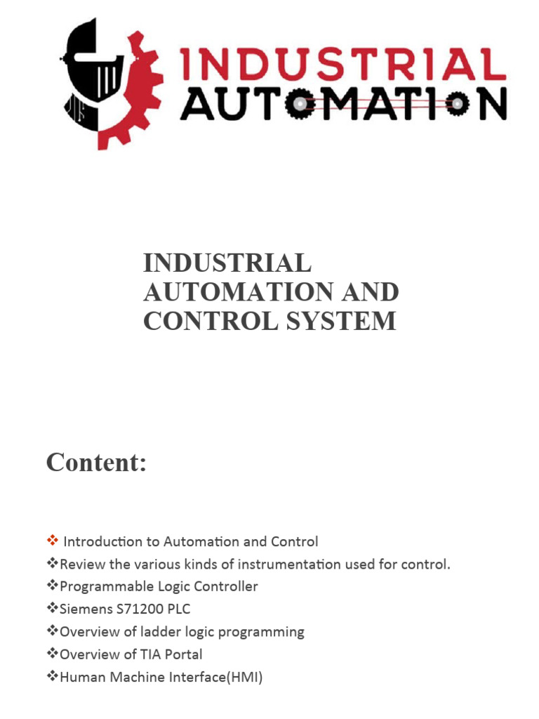 Industrial Automation Slide | PDF | Programmable Logic Controller | Automation
