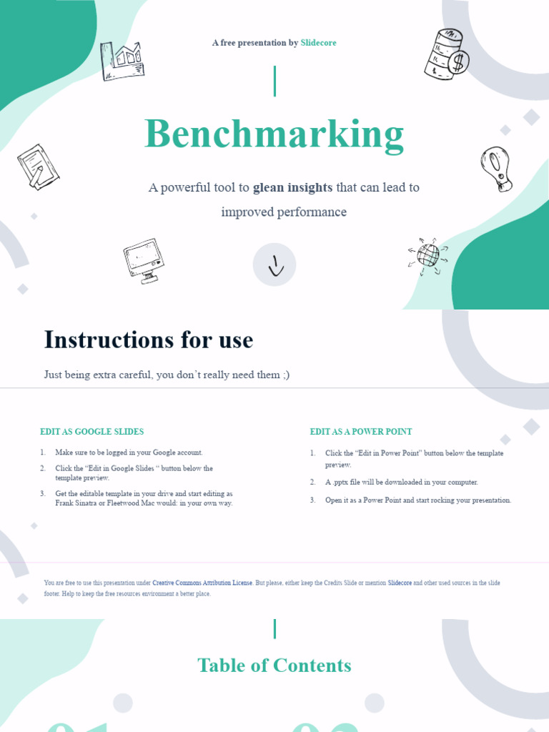 Benchmark Free Template by Slidecore Klehd8 | Download Free PDF ...