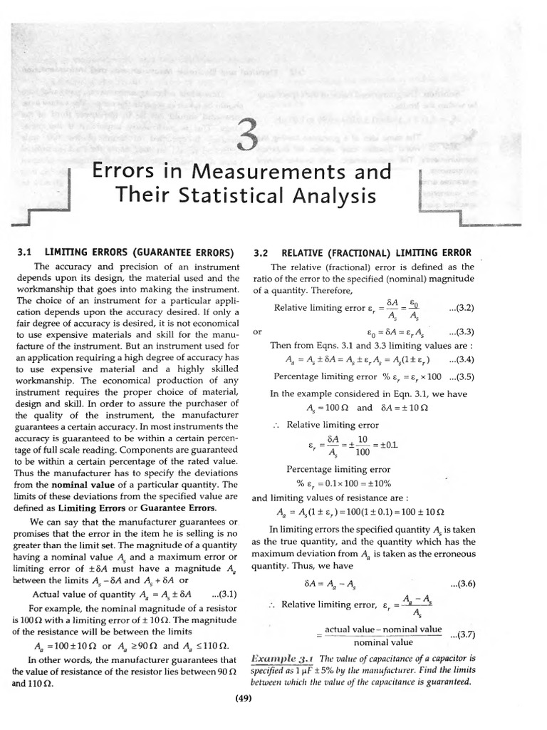 Theory Of Errors Aks Pdf Observational Error Errors And Residuals