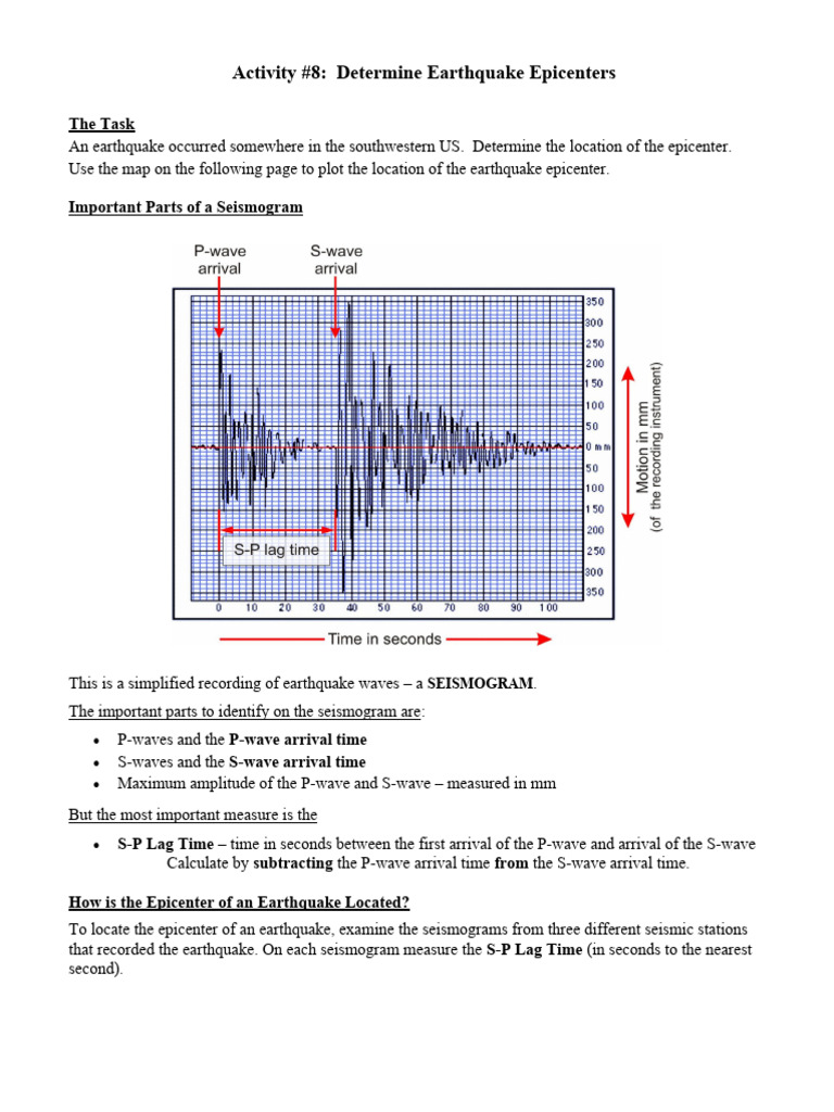 Activity #8 .Earthquake - Epicenters | PDF | Earthquakes | Mechanics