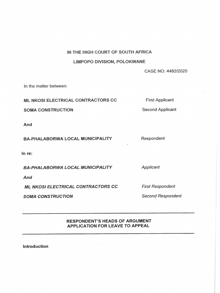 Appeal Heads | PDF