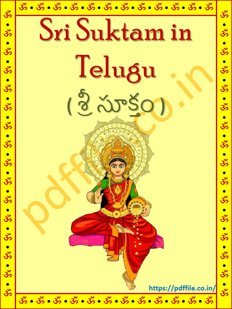 Sri Suktam in Telugu | PDF