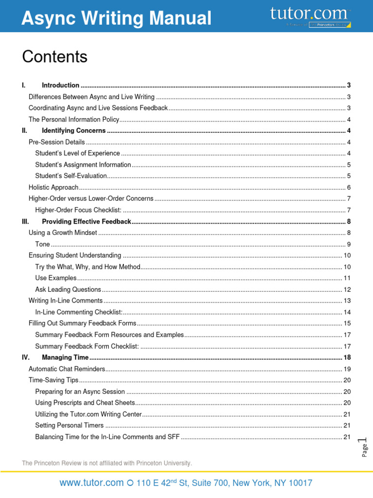 Async Writing Manual | PDF | Mindset | Essays Async Writing Manual | PDF | Mindset | Essays