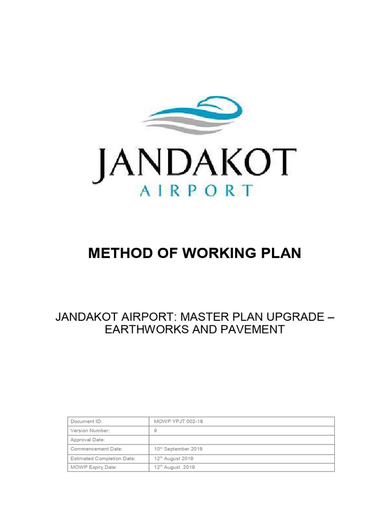 Method of Working Plan | PDF | Runway | Air Traffic Control