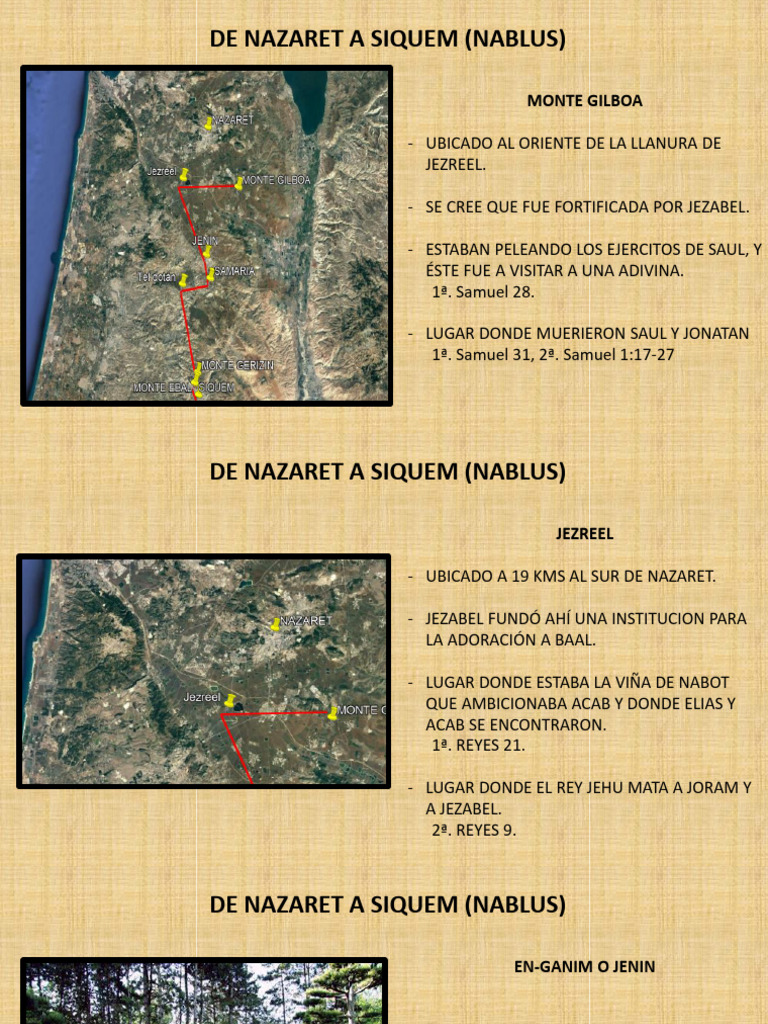 Nazaret A Siquem | PDF | Samaria | Nazaret