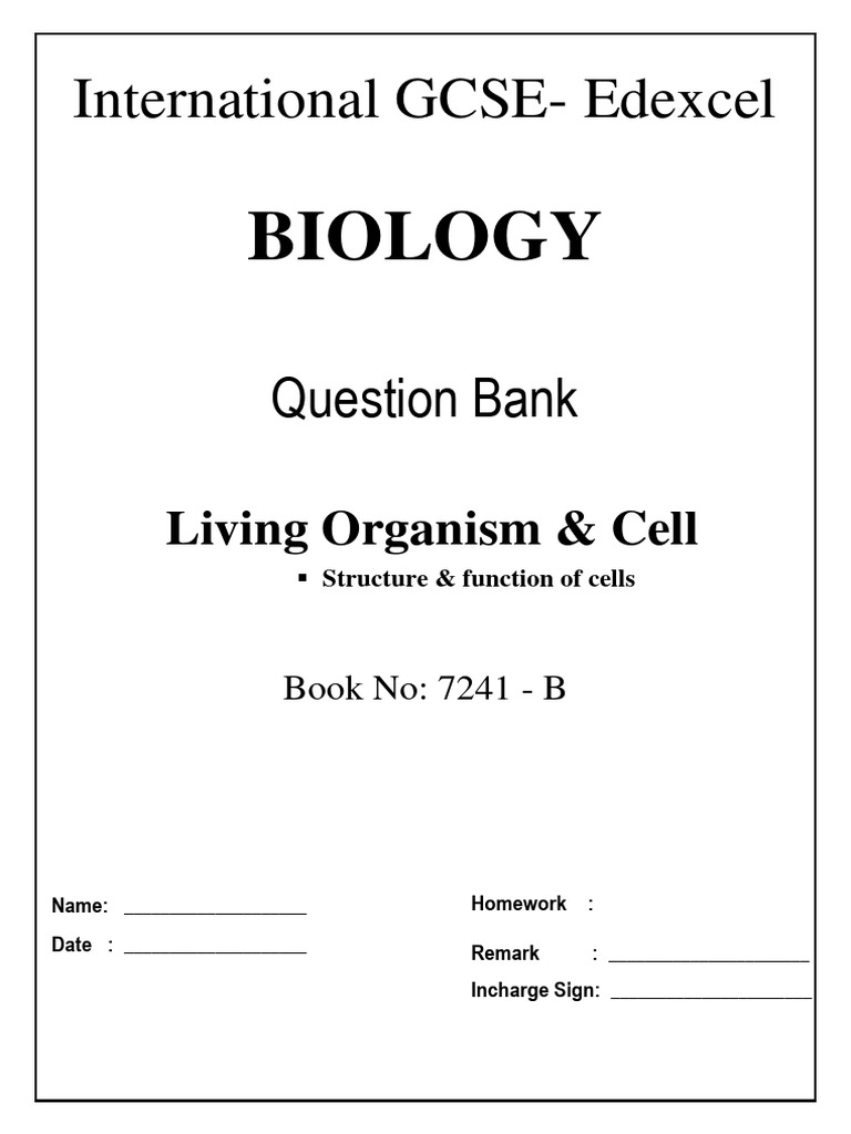 Biology Question Bank | PDF