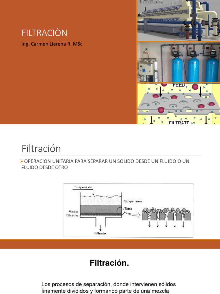 Filtración Teoria | PDF | Filtración | Ciencias fisicas
