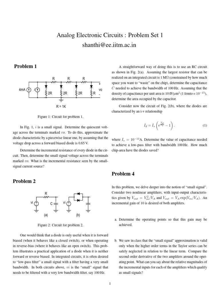 01 Tutorial | Download Free PDF | Amplifier | Electrical Network