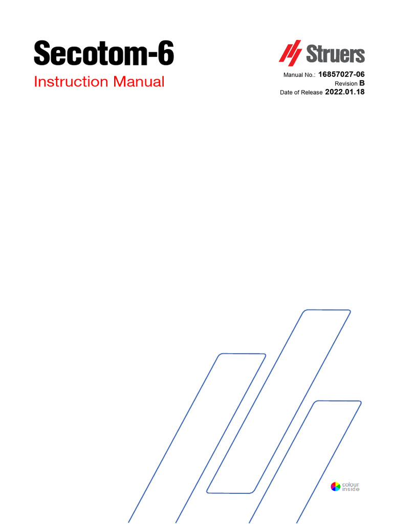 Secotom-6 Instruction Manual | PDF | Ac Power Plugs And Sockets | Screw