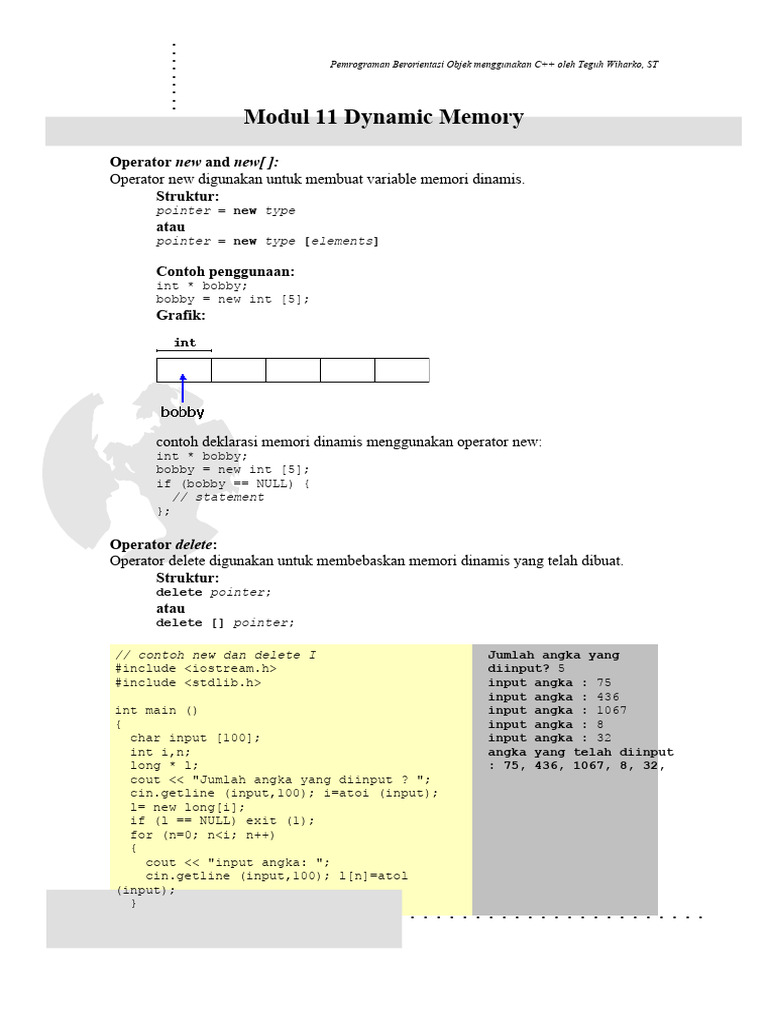Modul Dynamic Memory | PDF
