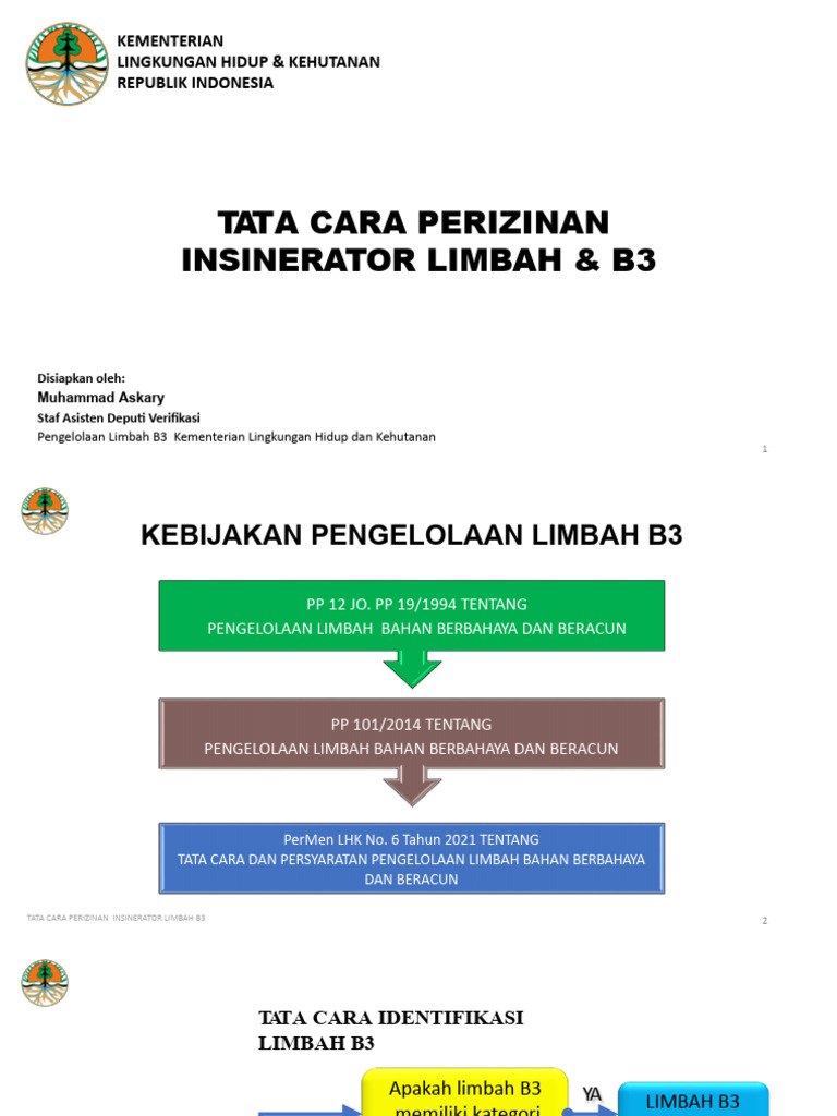 Tata Cara Perizinan Insinerator Limbah b3 | PDF Tata Cara Perizinan Insinerator Limbah b3 | PDF