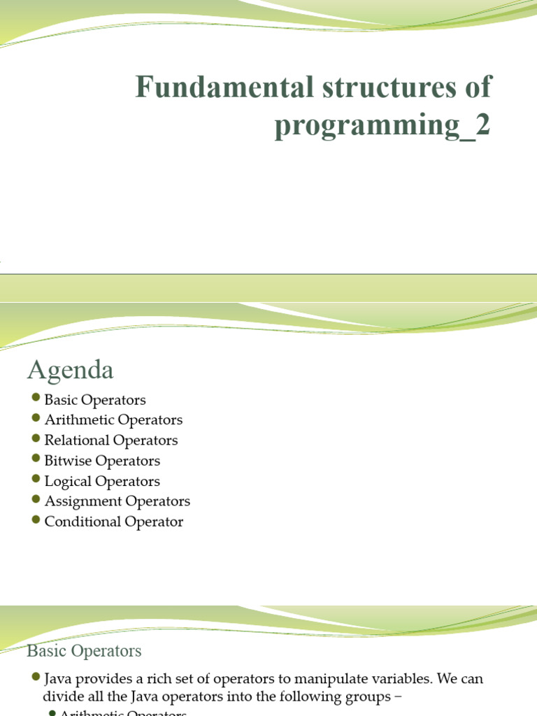 ITE 1122 - Fundamental Structures of Programming - 2 | PDF | Arithmetic ...