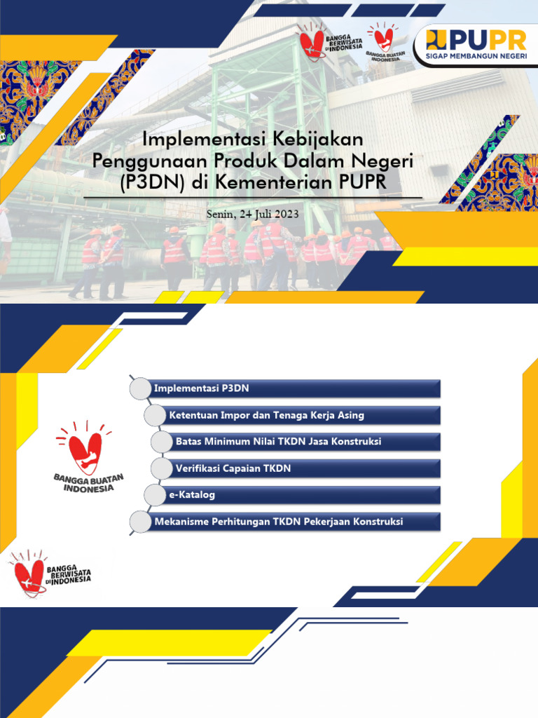 Kebijakan P3DN Kementerian PUPR 2023 | PDF