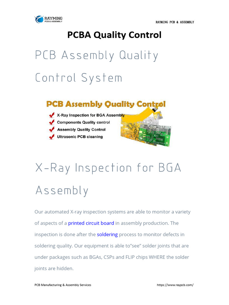 PCBA Quality Control | PDF | Printed Circuit Board | Business Process