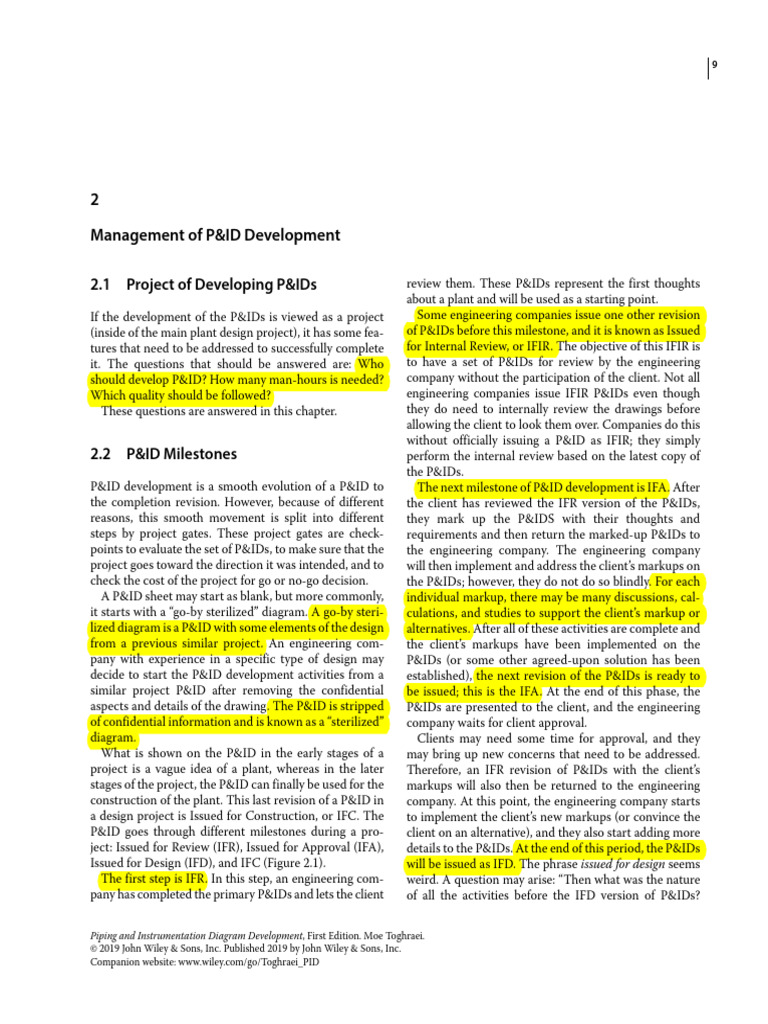 2 Management of P&ID Development | PDF | Design | Engineering