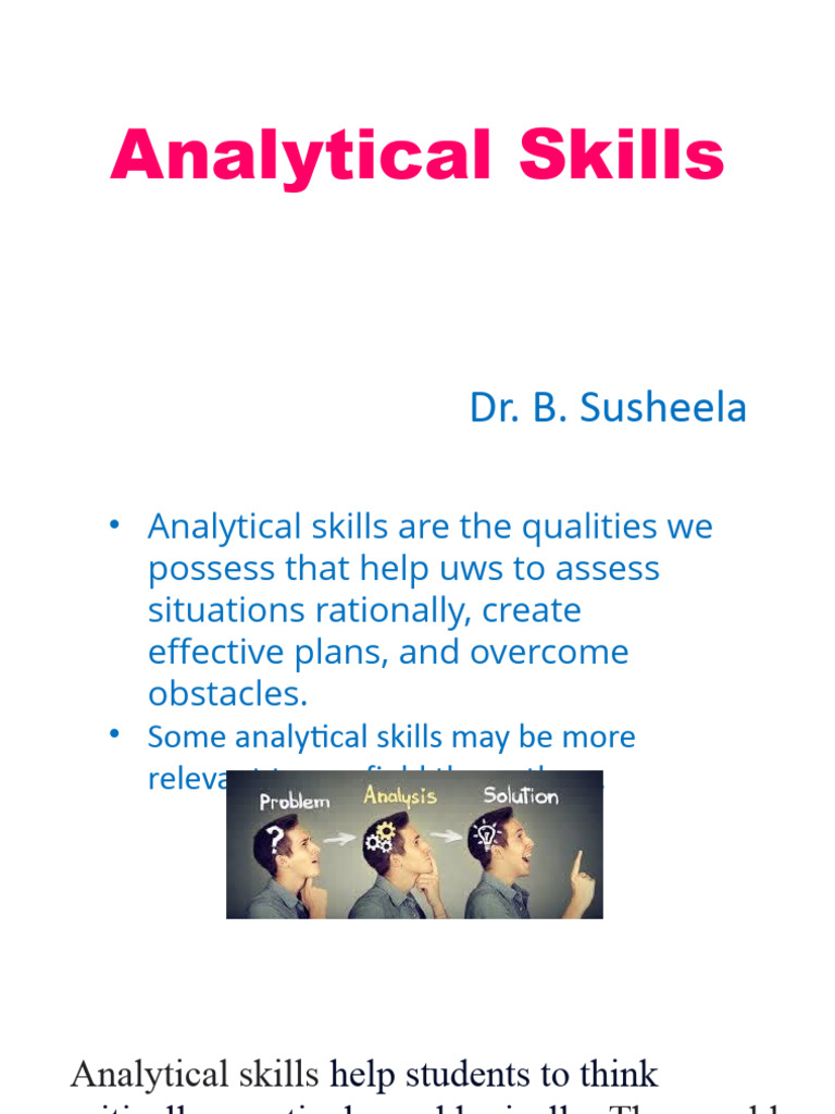 Analytical Skills for Students | PDF | Critical Thinking | Communication