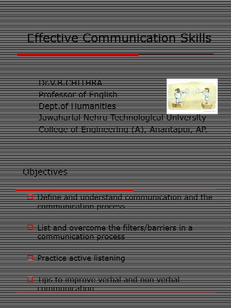 Effective Communication Skills | PDF | Communication | Nonverbal ...