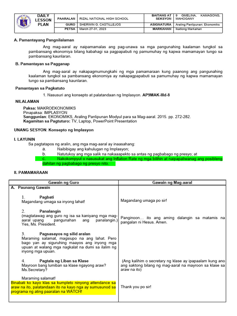 1.-DLP-AP9-Implasyon-W4-1 | PDF