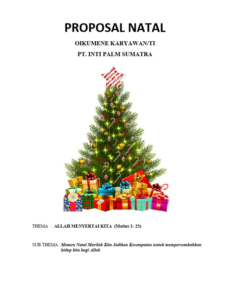 Proposal Natal Oikumene 2023 | PDF | Agama & Spiritualitas