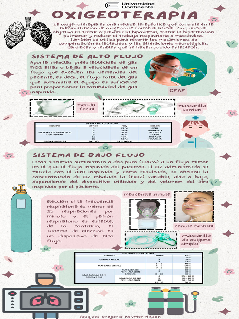 Infografía Oxigenoterapia | PDF