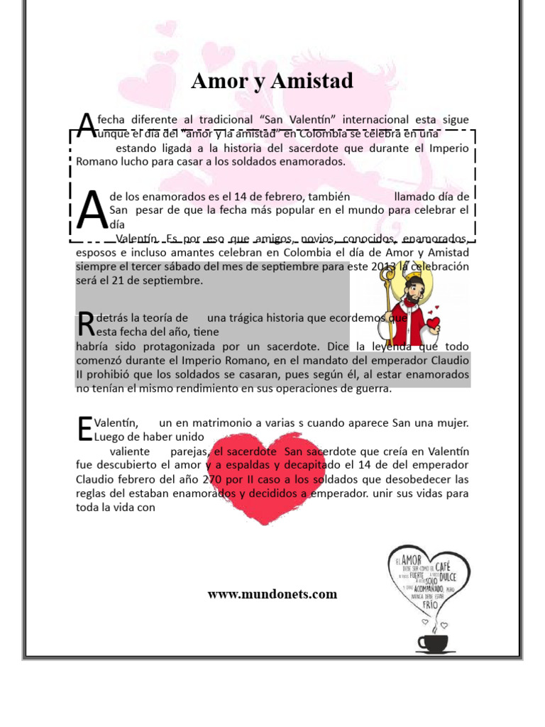 Taller Amor Y Amistad Pdf