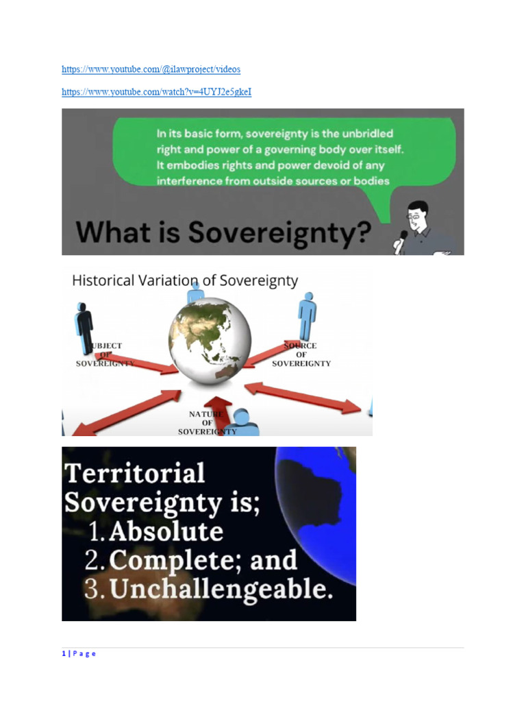 Territorial Sovereignty | PDF | Jurisdiction | Sovereign State