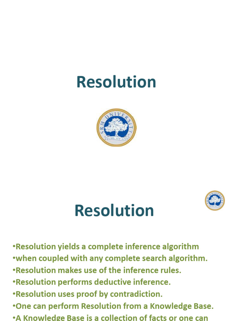 Resolution (Knowledge Representation) | PDF | Syntax (Logic) | Logic