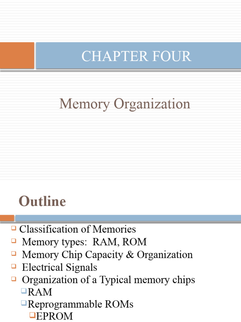 Chapter 4 Pdf Random Access Memory Read Only Memory 9614