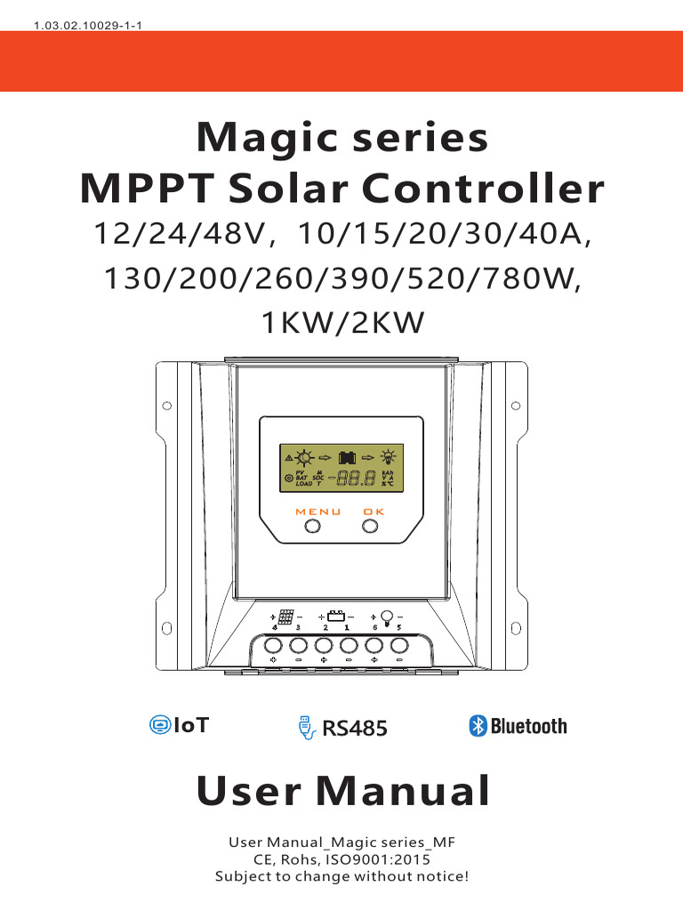 Magic Series MPPT Solar Controller Guide | PDF | Solar Panel ...
