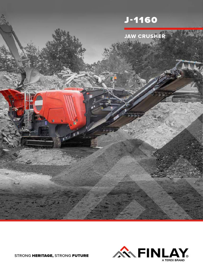 Finlay J1160 Jaw Crusher | PDF | Manufactured Goods | Secondary Sector ...