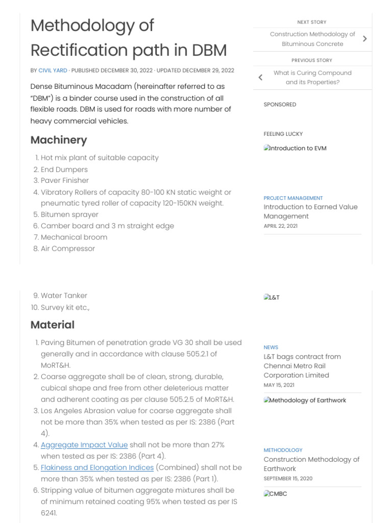 Methodology of Rectification Path in DBM | PDF | Concrete | Building Engineering