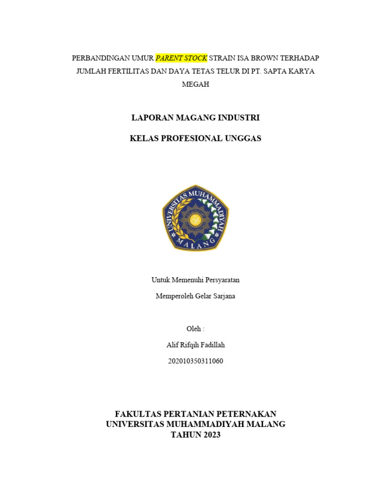ALIF RIFQIH FADILLAH - PROPOSAL PENELITIAN PT SKM 2023-Revisi Pak Aris - 1 | PDF