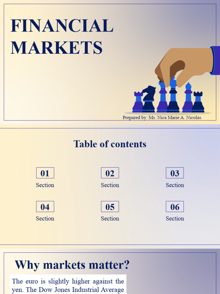 Why Markets Matter | PDF | Investing | Financial Markets