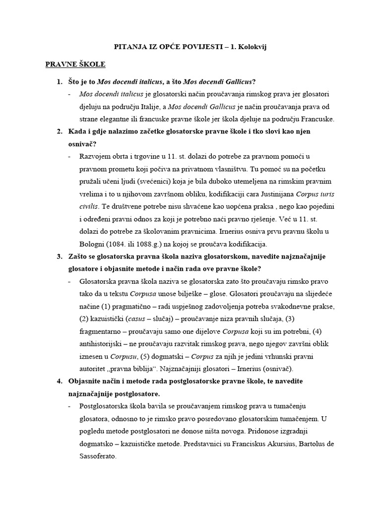 OPPD - I. Kolokvij | PDF