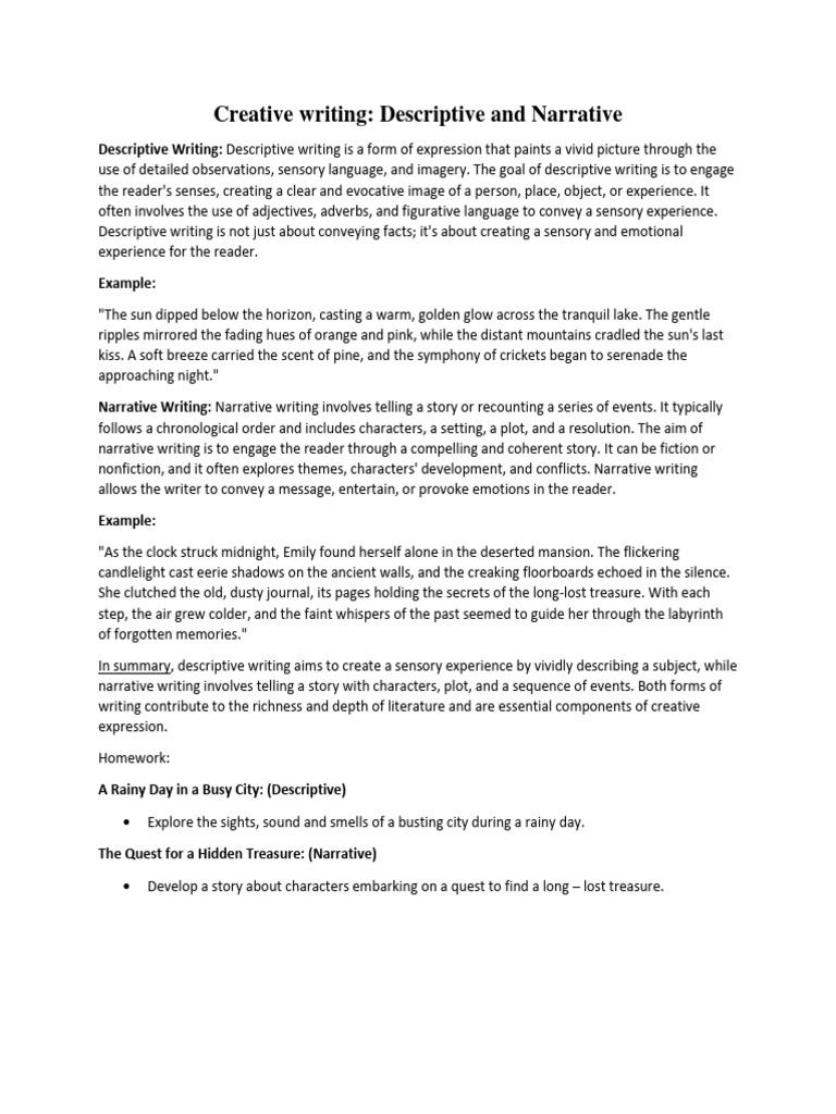 Creative Writing | PDF